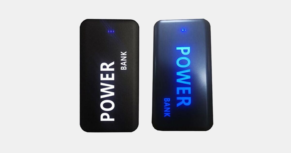 Laser Engraved 4000 mAh LED Light Up Power Bank with your logo ...