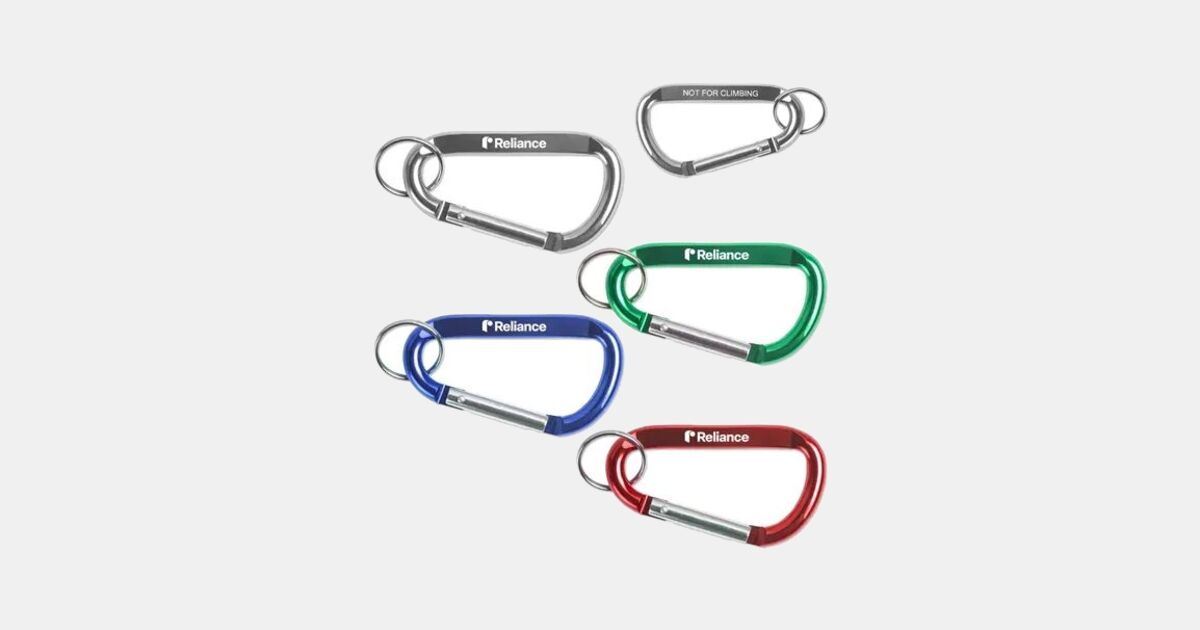 Custom Logo 3" Carabiner Keychains with your logo | ImprintLogo.com