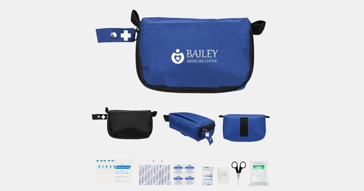 Custom Printed First Aid Kit 20 Pc. with your logo | ImprintLogo.com