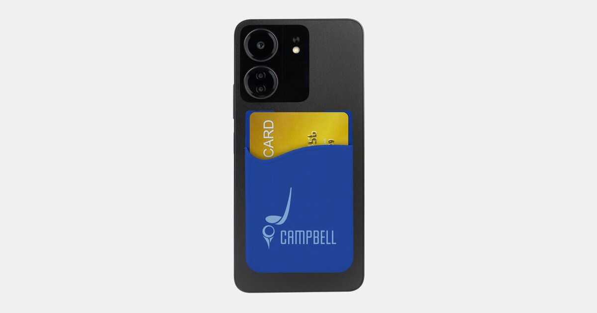 Custom Printed Silicone Mobile Pocket with your logo | ImprintLogo.com