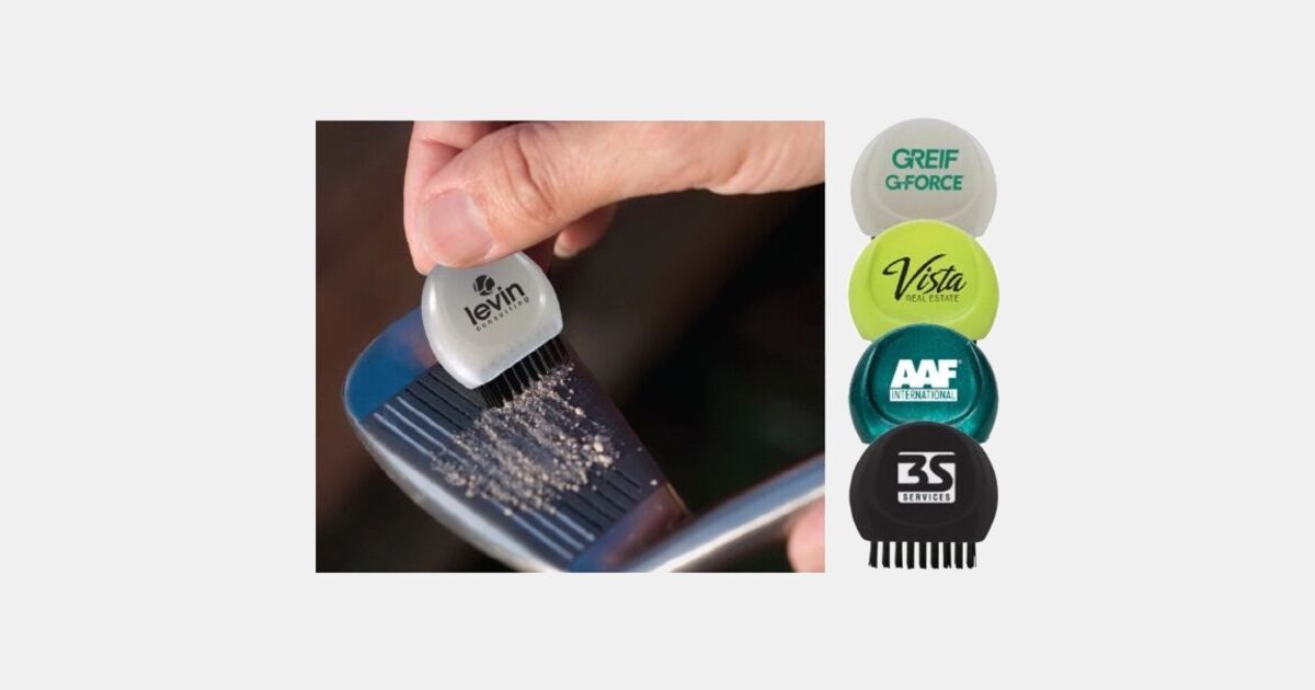 Custom Printed D Brush Club Cleaner with your logo | ImprintLogo.com