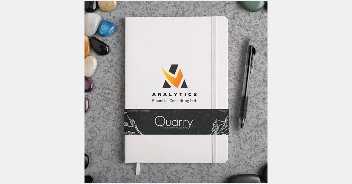 Custom Printed Quarry Stone Paper(TM) Notebook with your logo ...
