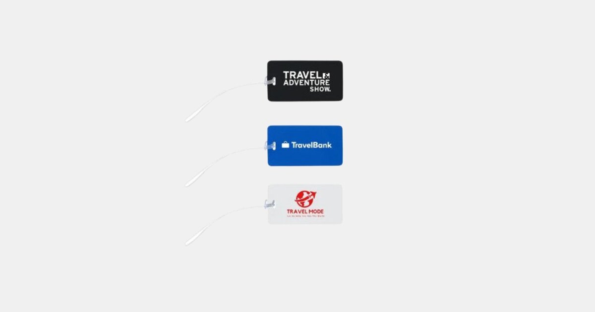 Custom Imprinted Explorer Luggage Tag with your logo | ImprintLogo.com