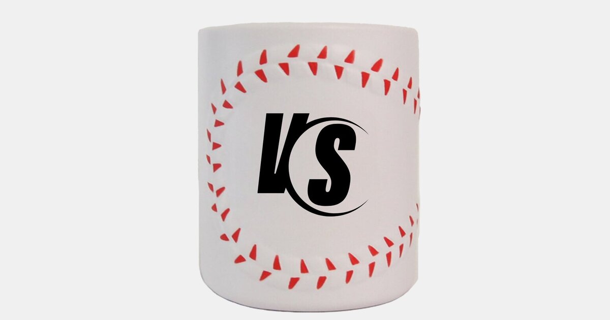 Custom Printed Baseball Can Cooler with your logo | ImprintLogo.com