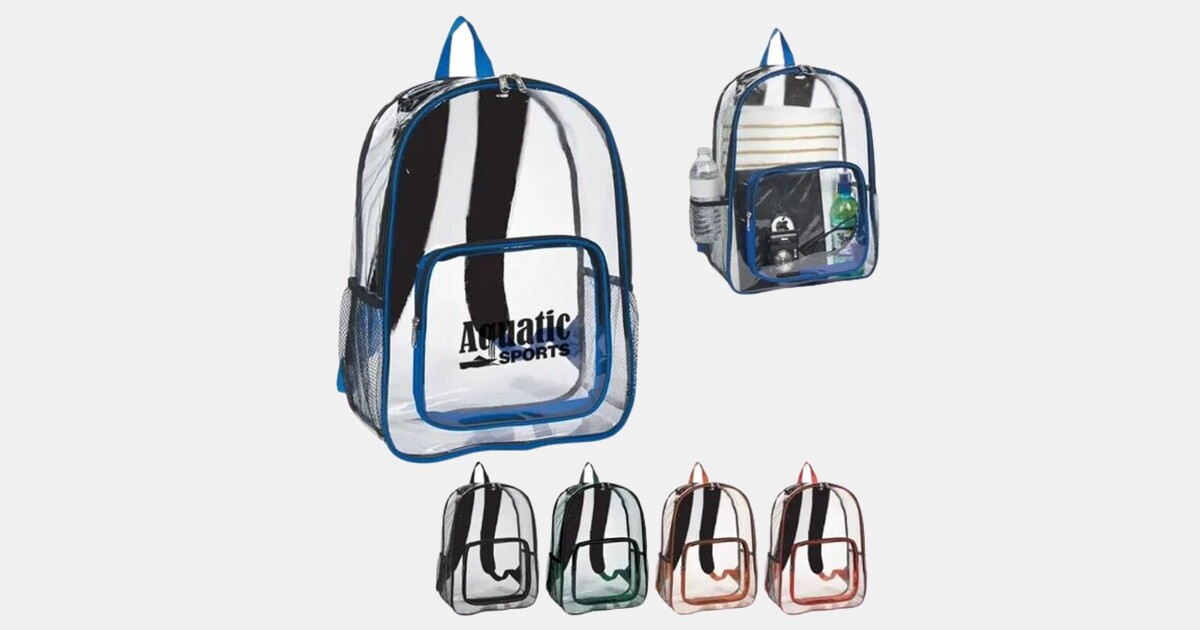 Custom Printed Clear EVA Backpack with your logo | ImprintLogo.com