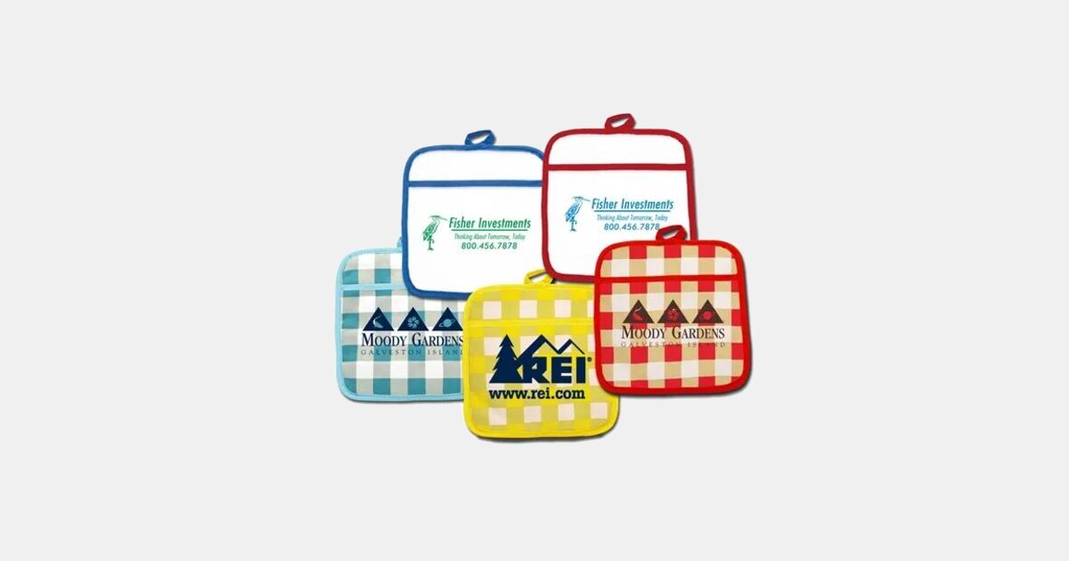 Imprinted Therma-Grip Pocket Pot Holder with your logo | ImprintLogo.com