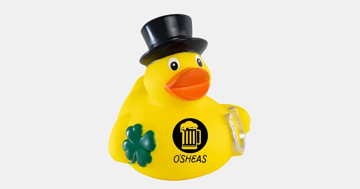 Custom Printed Lucky Duck with your logo | ImprintLogo.com