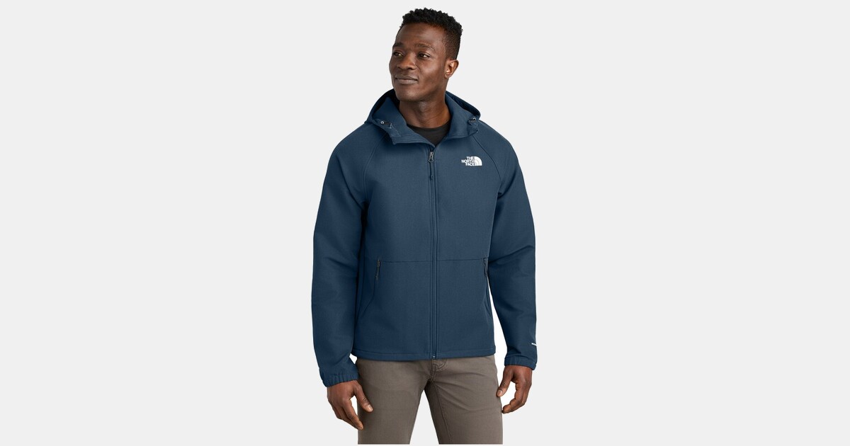 Custom Printed The North Face Barr Lake Hooded Soft Shell Jacket with ...