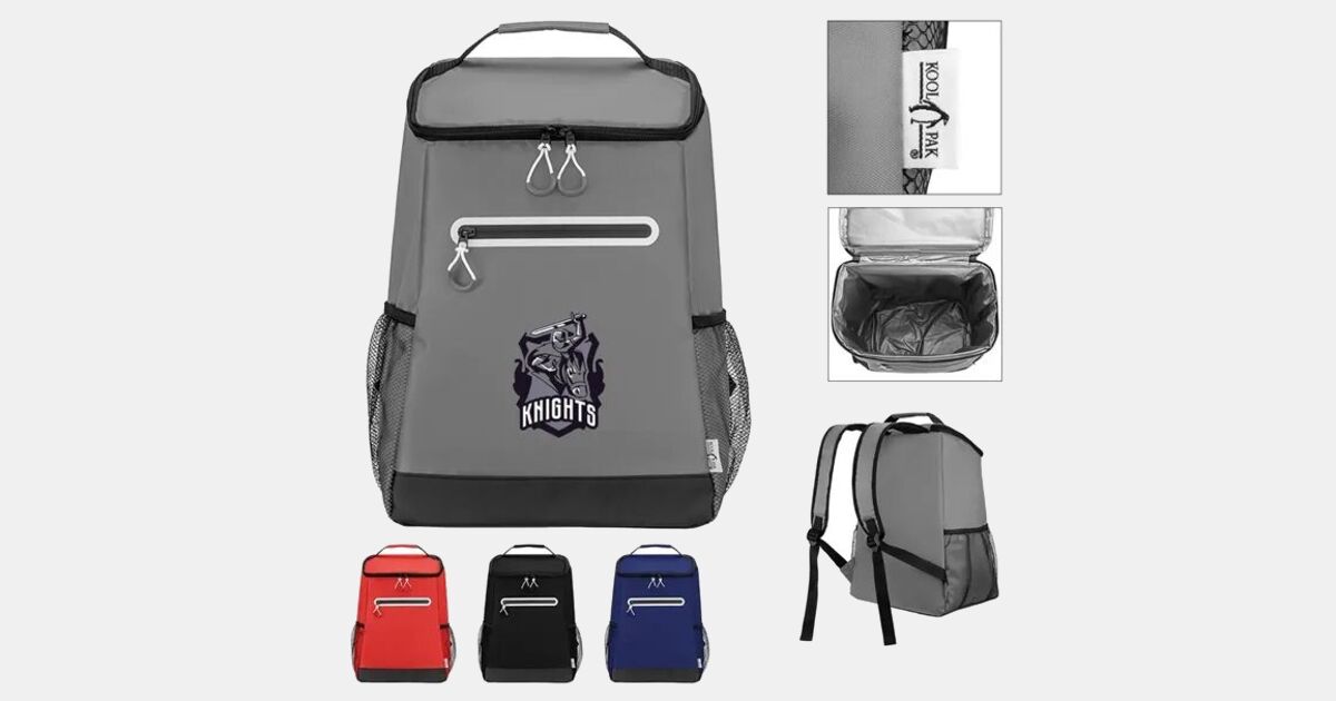 Custom Printed Kool Pak(R) 36 Can Cooler Backpack with your logo ...