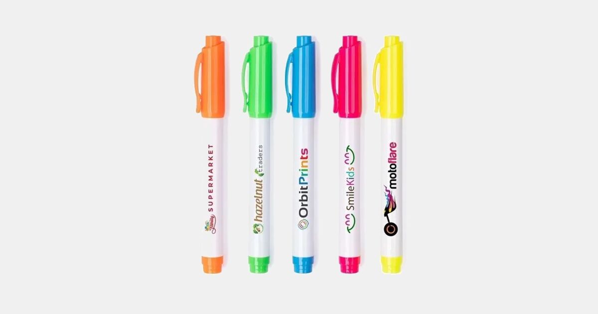 Custom Logo Dri Mark Clip Cap Highlighter with your logo | ImprintLogo.com