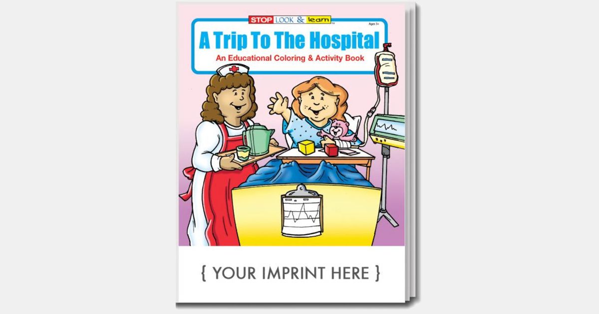 A Trip To The Hospital Coloring And Activity Book USA Made with your ...