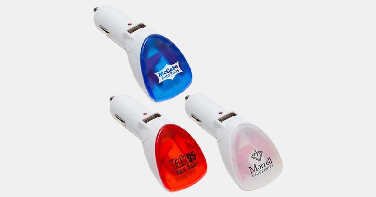 Custom Auto Fresh Usb Car Charger with your logo | ImprintLogo.com