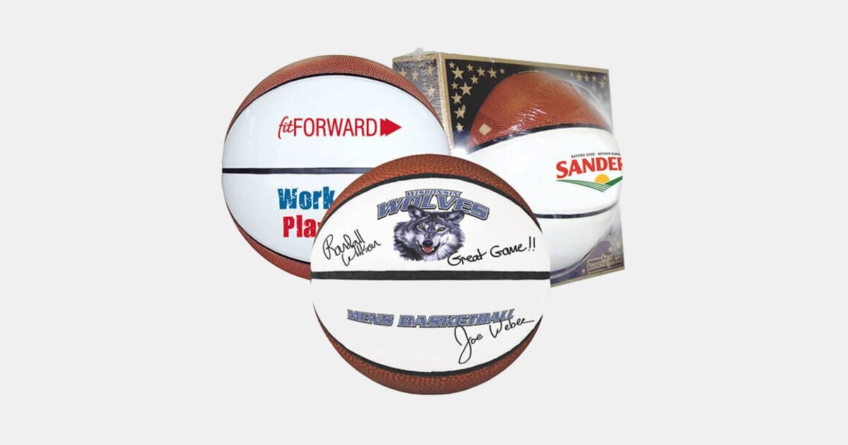 Custom Printed Autograph Basketball - Full Size with your logo ...