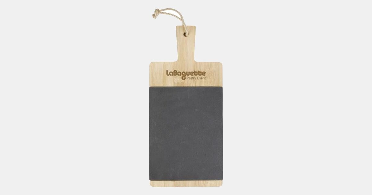 Custom Printed Bamboo & Slate Charcuterie Cutting Board with your logo ...