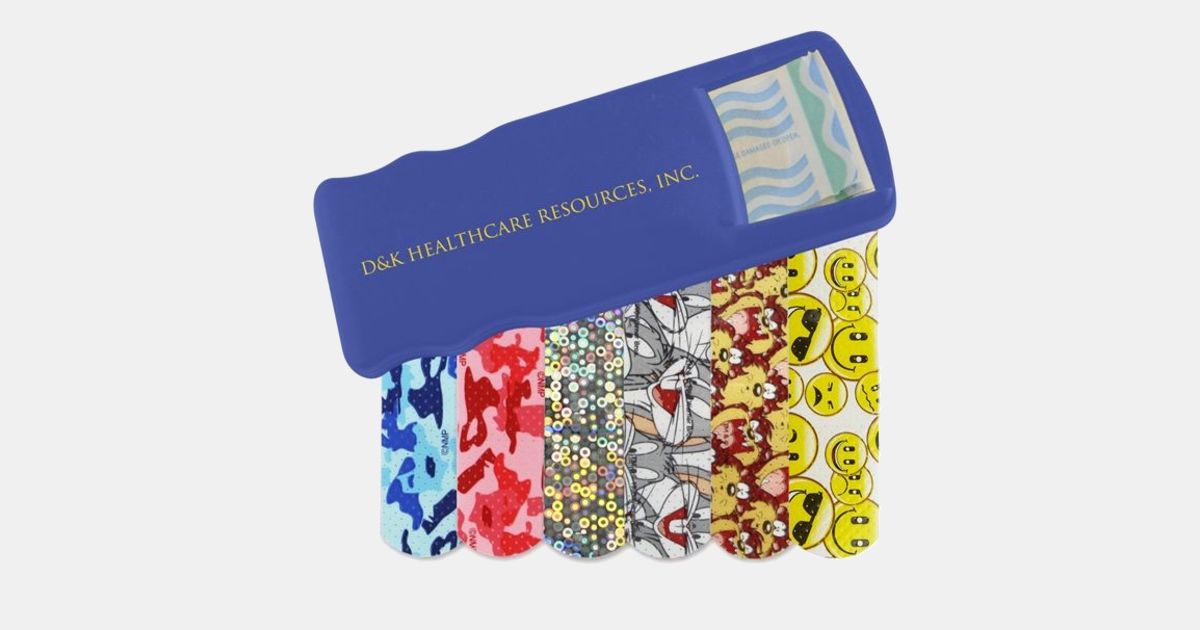 Custom Printed Bandage Dispenser With Pattern Bandages with your logo ...