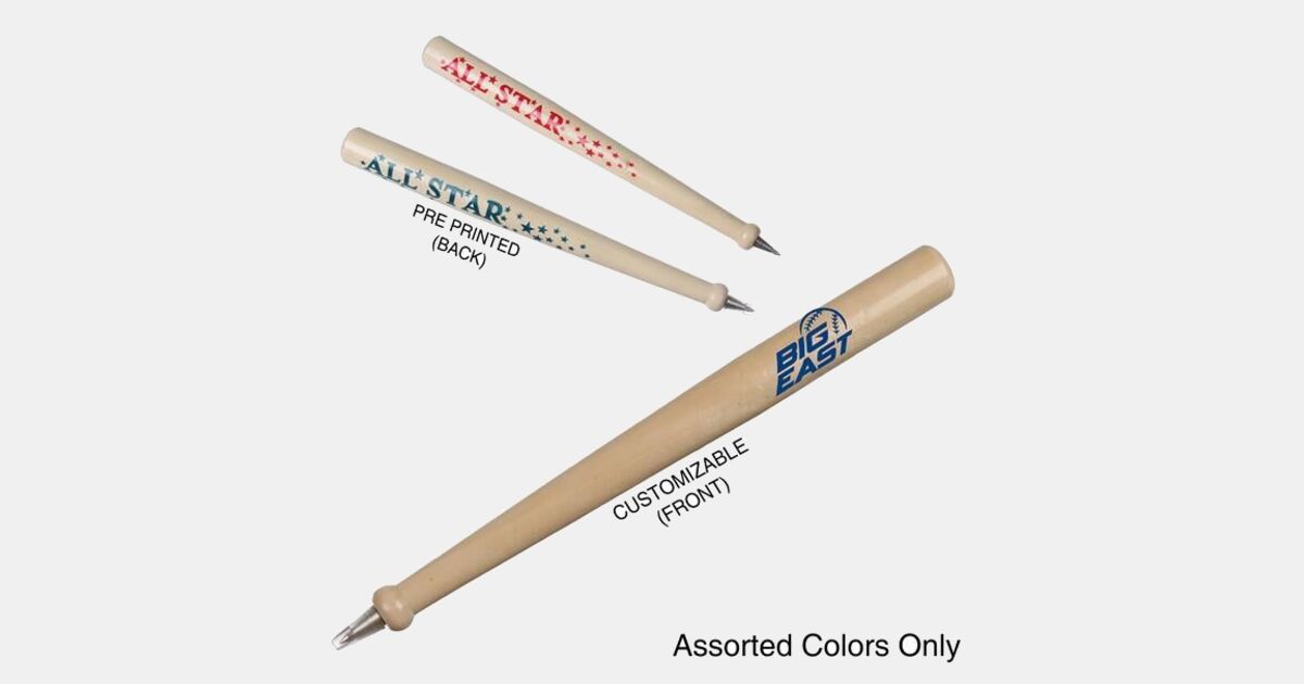 Custom Imprinted Baseball Bat Pen with your logo | ImprintLogo.com