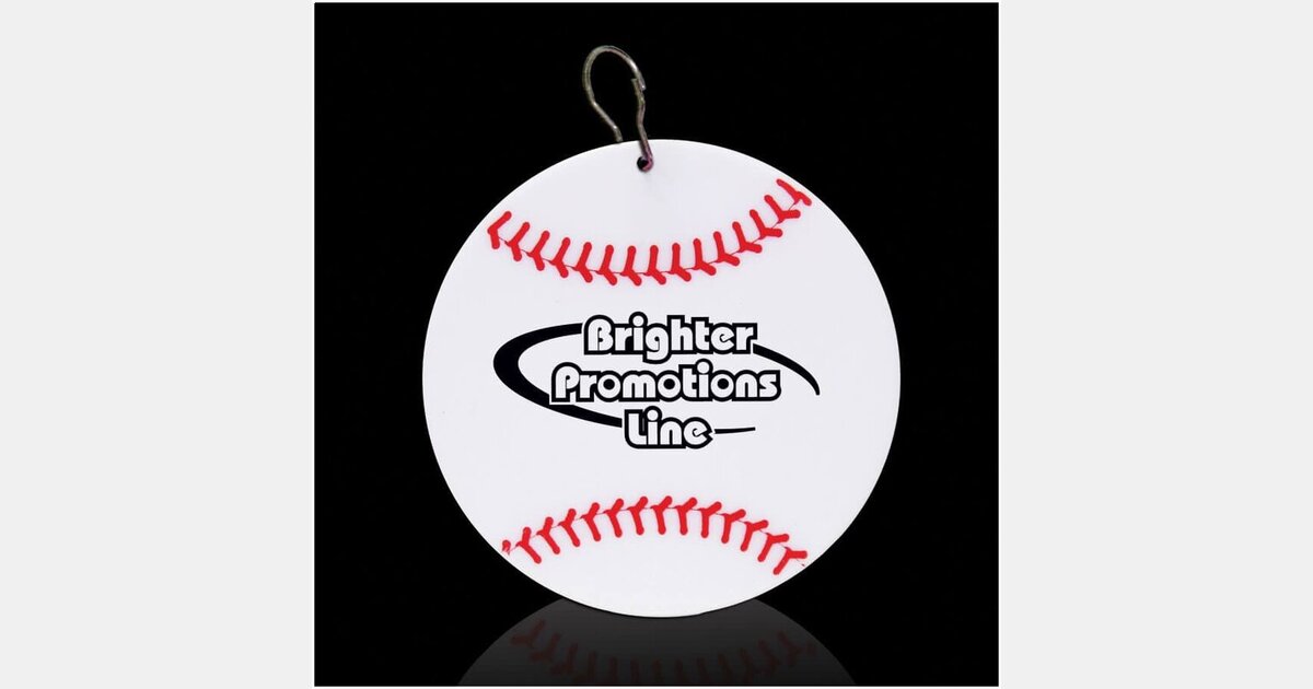 Baseball Plastic Medallion Badges with your logo | ImprintLogo.com
