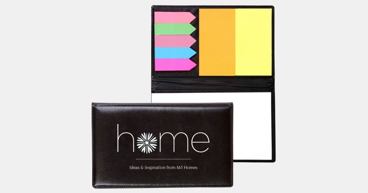 Custom Basic Sticky Flag & Note Memo Case with your logo | ImprintLogo.com