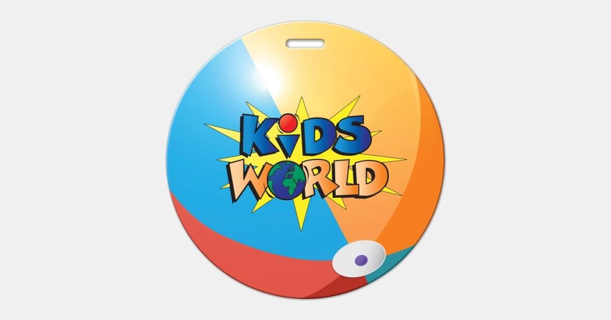 Custom Printed Beach Ball Shaped Luggage Tag with your logo ...