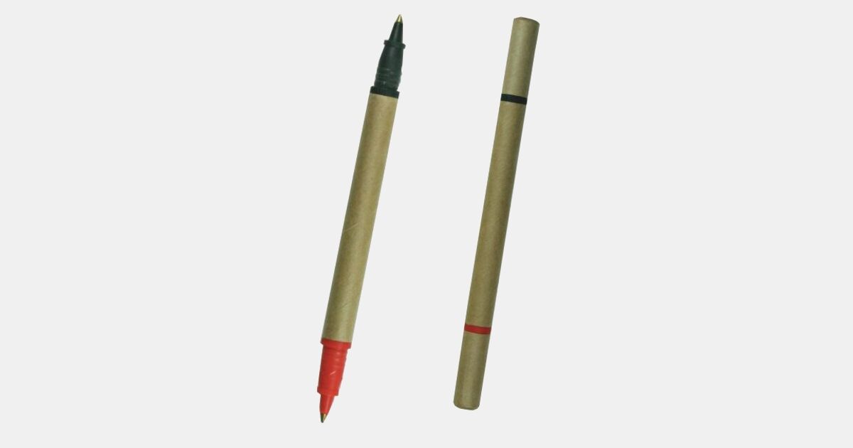 Promotional Biodegradable Two Color Pen with your logo | ImprintLogo.com