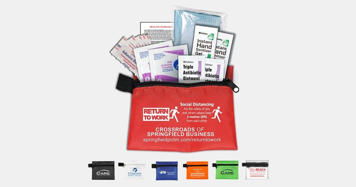 Back To Work Safety Kit | Bixby Plus San with your logo | ImprintLogo.com