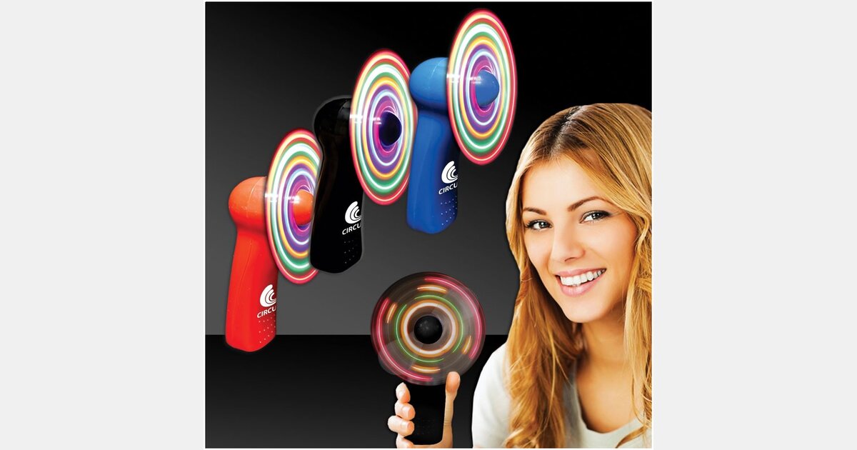 Light Up Fan Custom Imprinted Handheld LED Fan | ImprintLogo.com