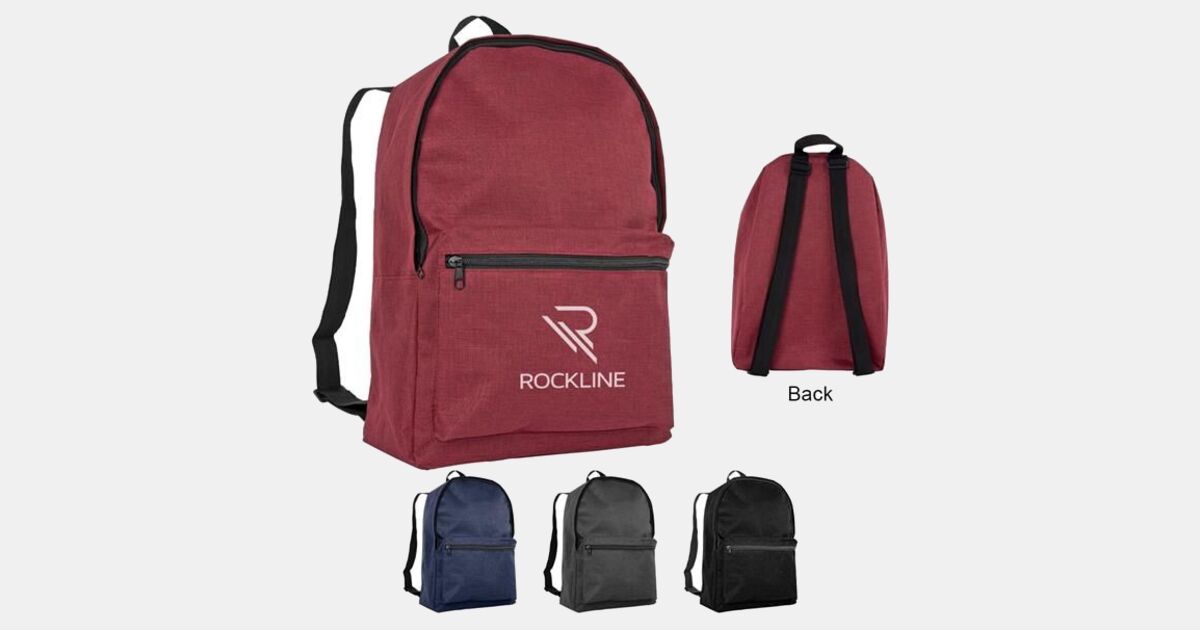 Boardwalk Heathered Backpack with your logo | ImprintLogo.com