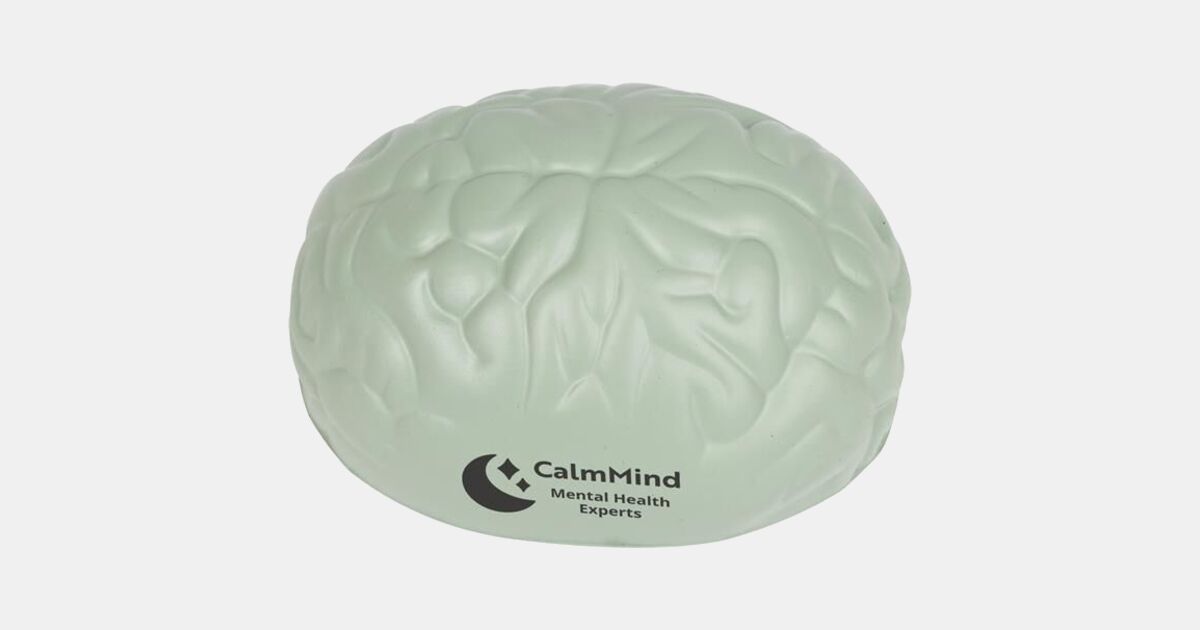 Brain Stress Reliever with your logo | ImprintLogo.com