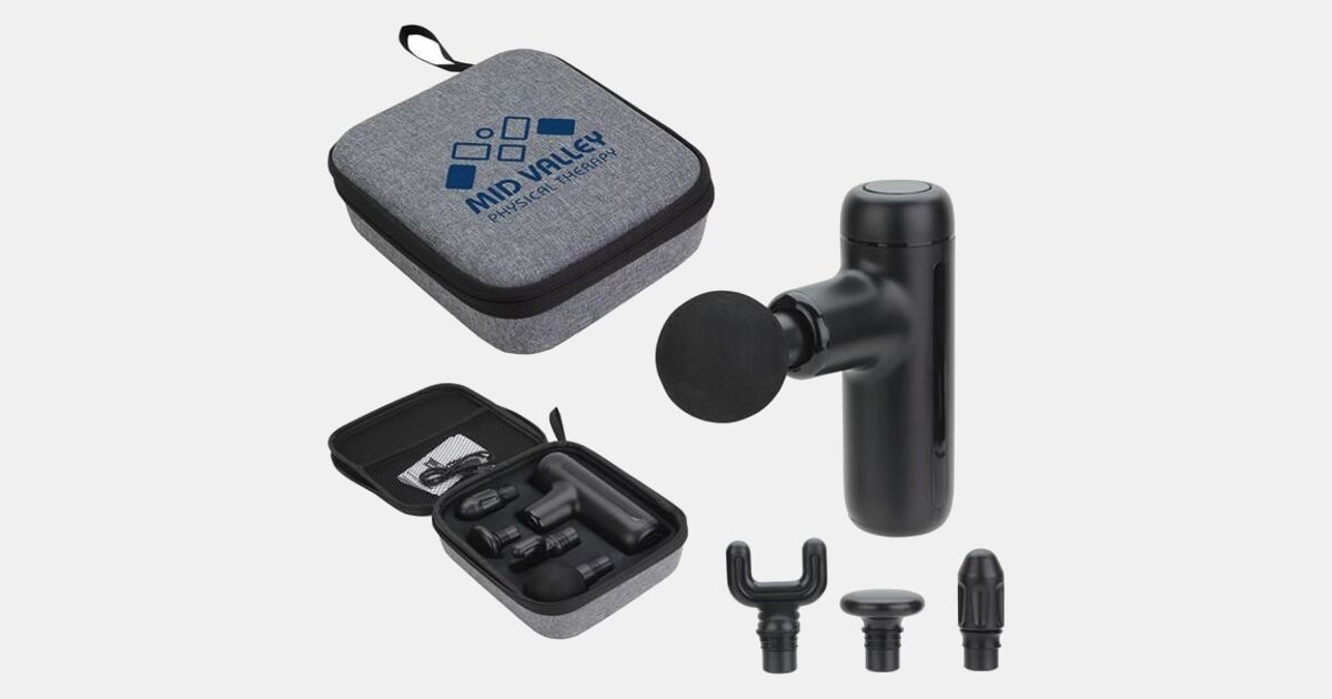 Marketing Cadence Deep Tissue Massage Gun with your logo | ImprintLogo.com