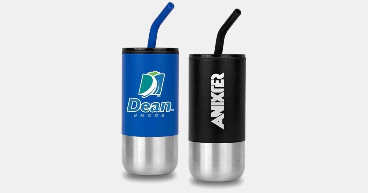 Custom Printed Cardiff Travel Mug with Straw 18 oz with your logo ...