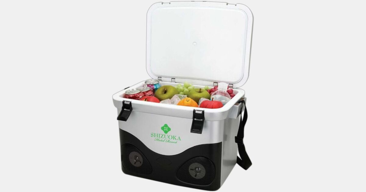 Cd / Spkr / Am/Fm Radio Cooler with your logo | ImprintLogo.com
