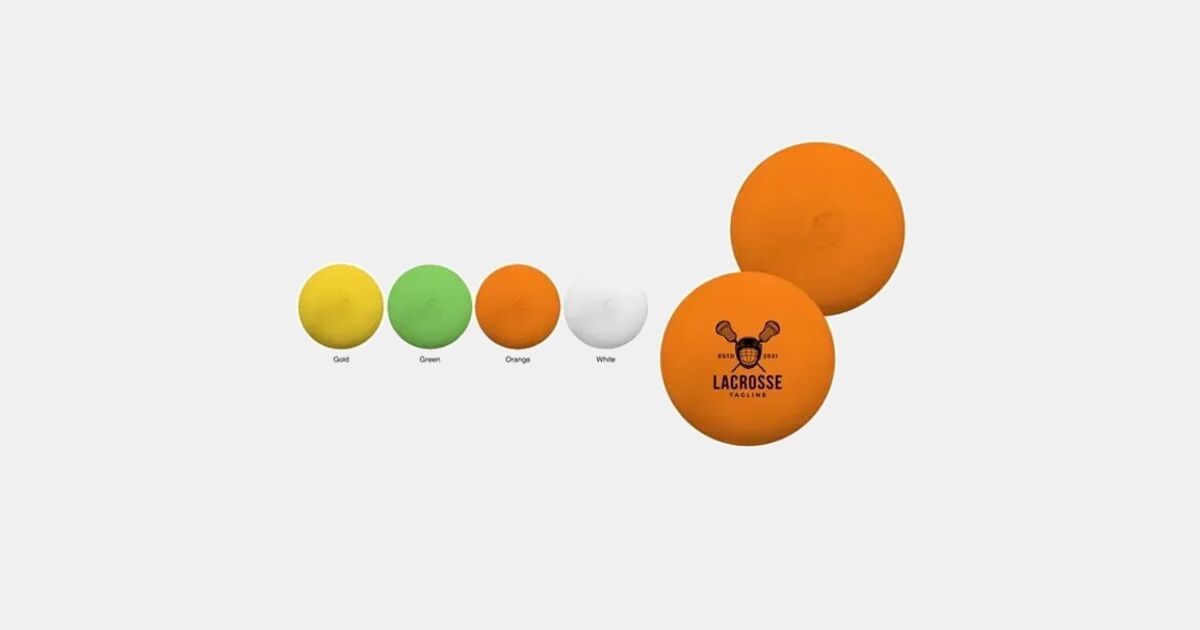 Custom Printed ChamPro Lacrosse Balls with your logo | ImprintLogo.com