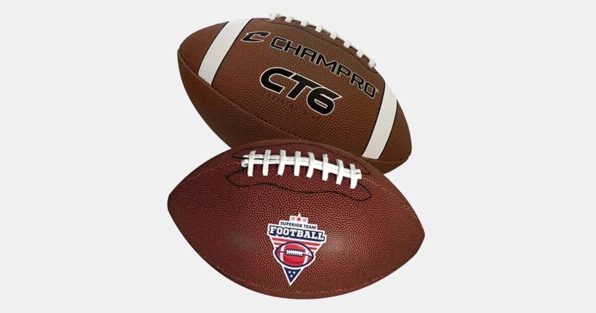 Custom Printed ChamPro Full Size Footballs 14" with your logo ...