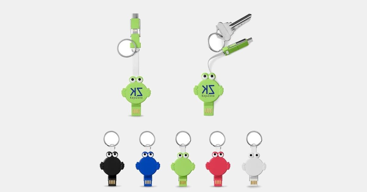 Custom Printed Goofy Group Charging Cable with your logo | ImprintLogo.com