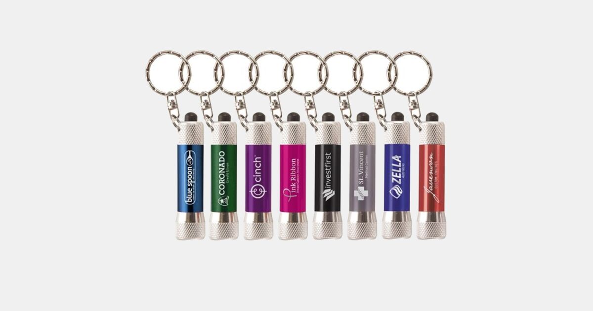 Chroma - Laser Engraved Metal LED Flashlight with Keyring with your ...