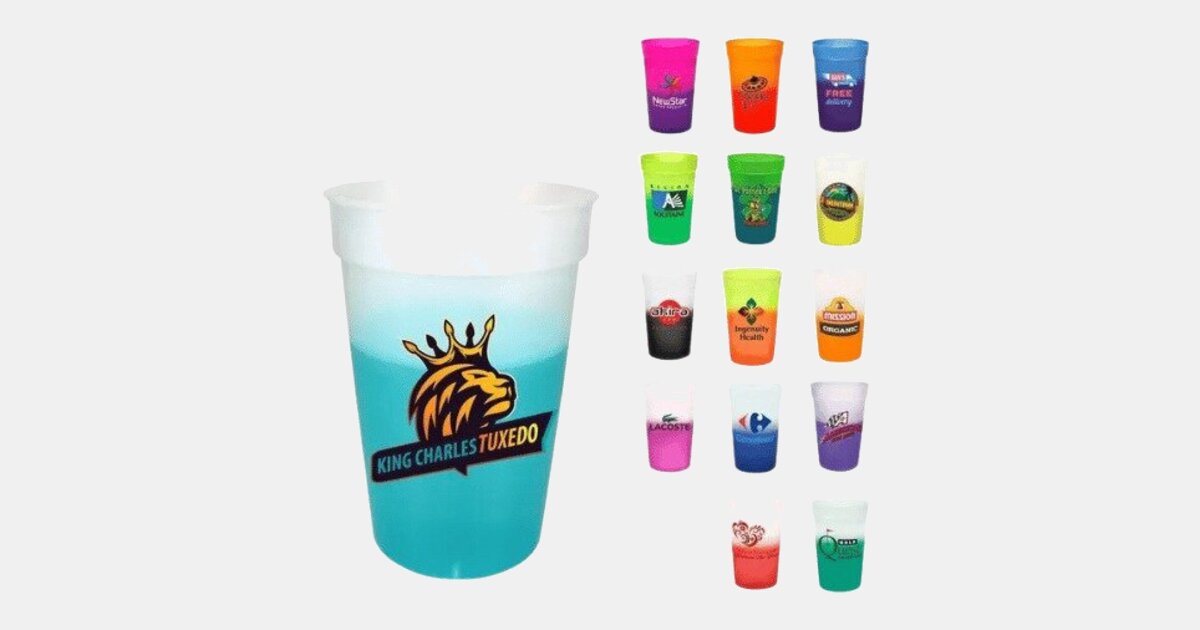 Color Imprinted Mood(TM) 17 oz. Stadium Cup, Full Color USA Made with ...