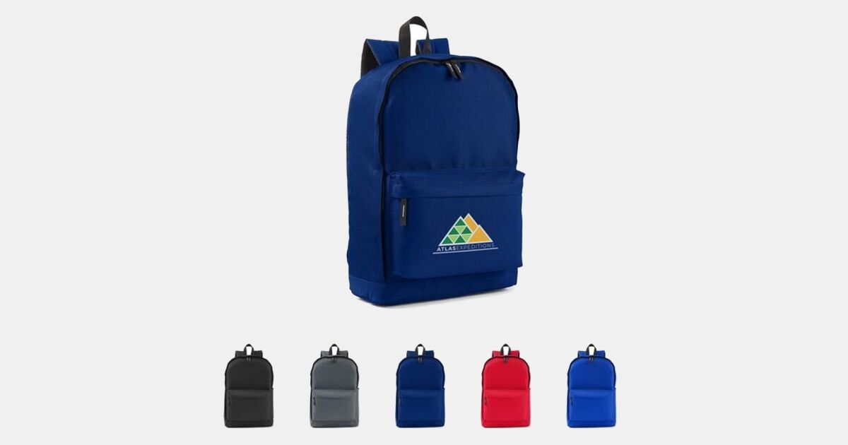 CORE365 Essentials Backpack with your logo | ImprintLogo.com
