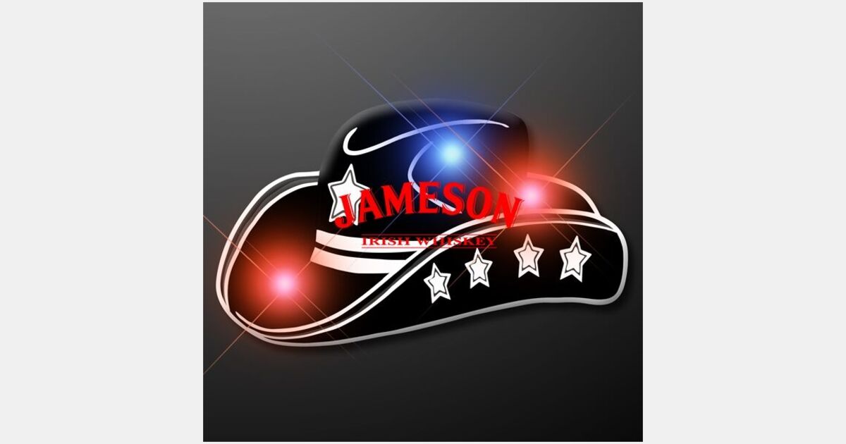 Country Western Black Cowboy Hat with your logo | ImprintLogo.com