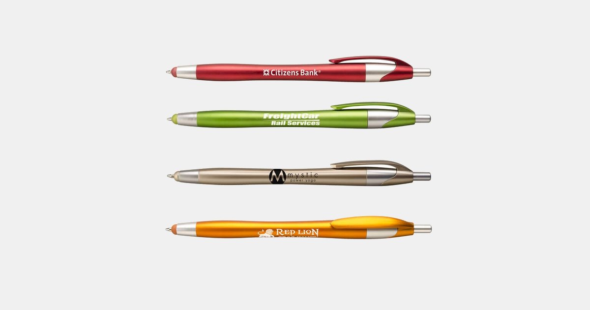 Imprinted Pen Javalina Spring Stylus with your logo | ImprintLogo.com