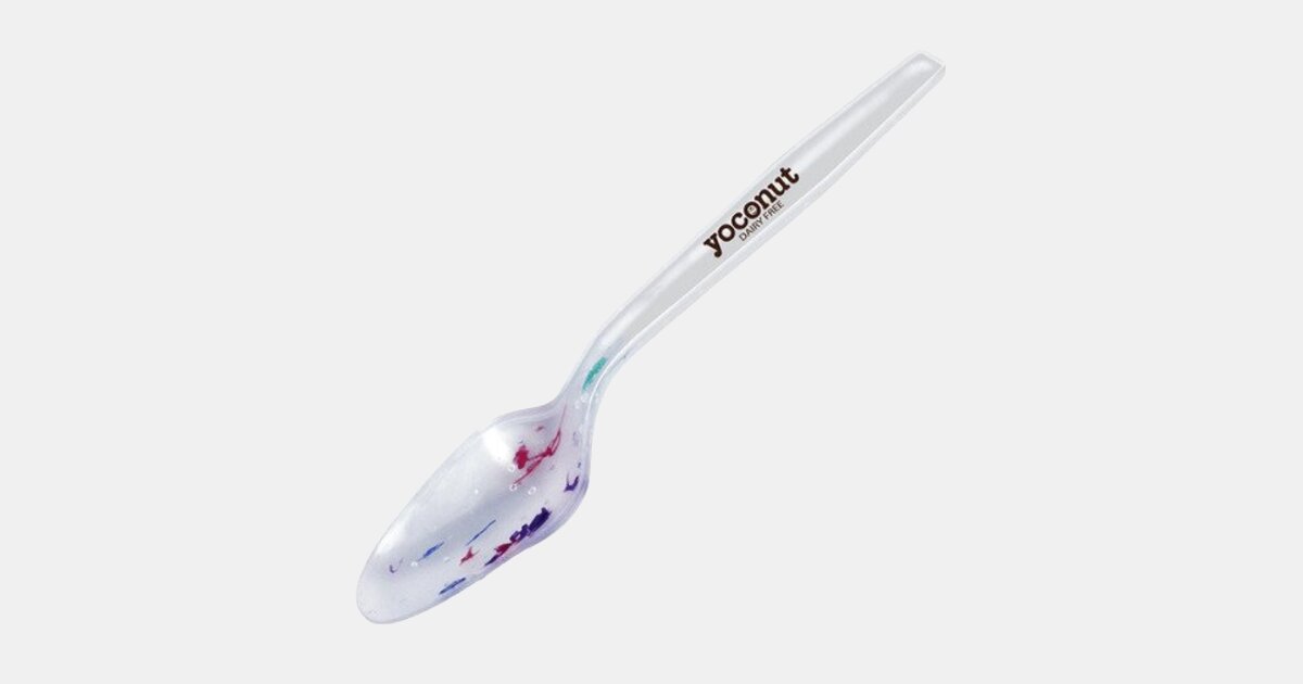 USA Made Rainbow Confetti Mood Spoon with your logo | ImprintLogo.com