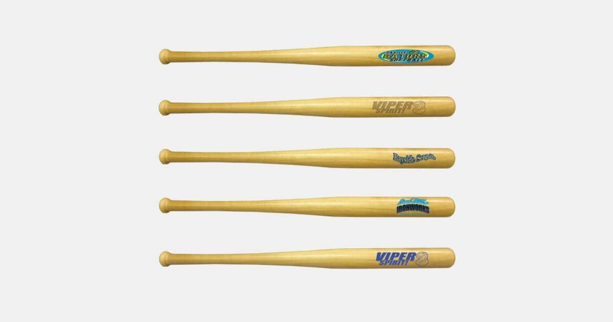 Custom Printed Mini Baseball Bat - 18" with your logo | ImprintLogo.com