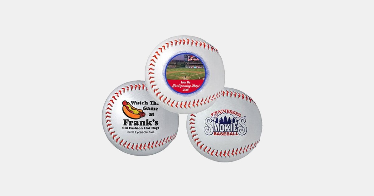 Custom Printed Promotional Baseballs with your logo | ImprintLogo.com