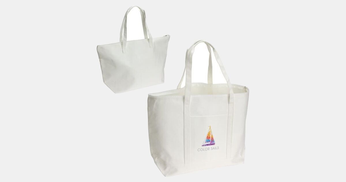 Custom Printed Cutter RPET Canvas Boat Tote with your logo ...