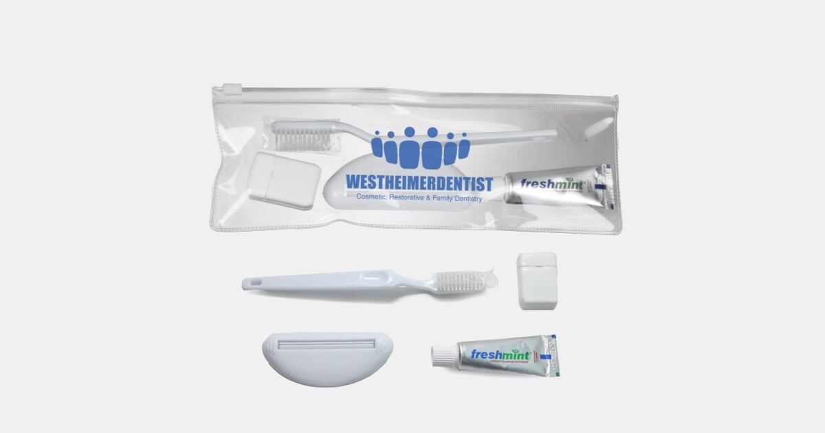 Custom Printed Dental Kit with your logo | ImprintLogo.com