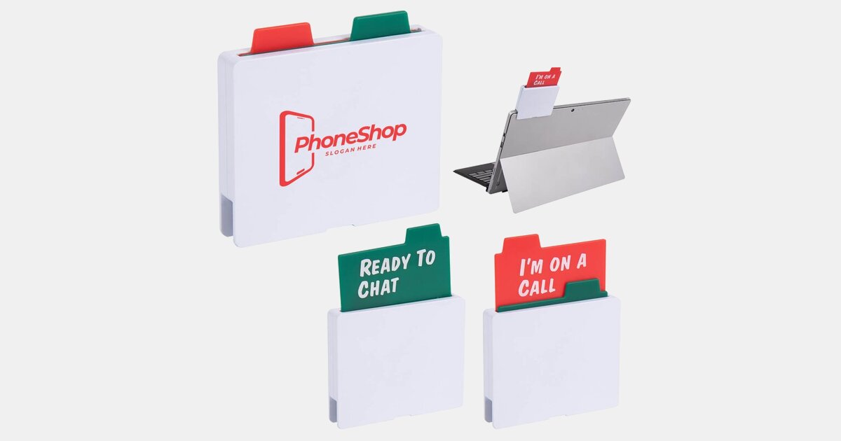 Do Not Disturb Status Indicator & Webcam Cover with your logo ...