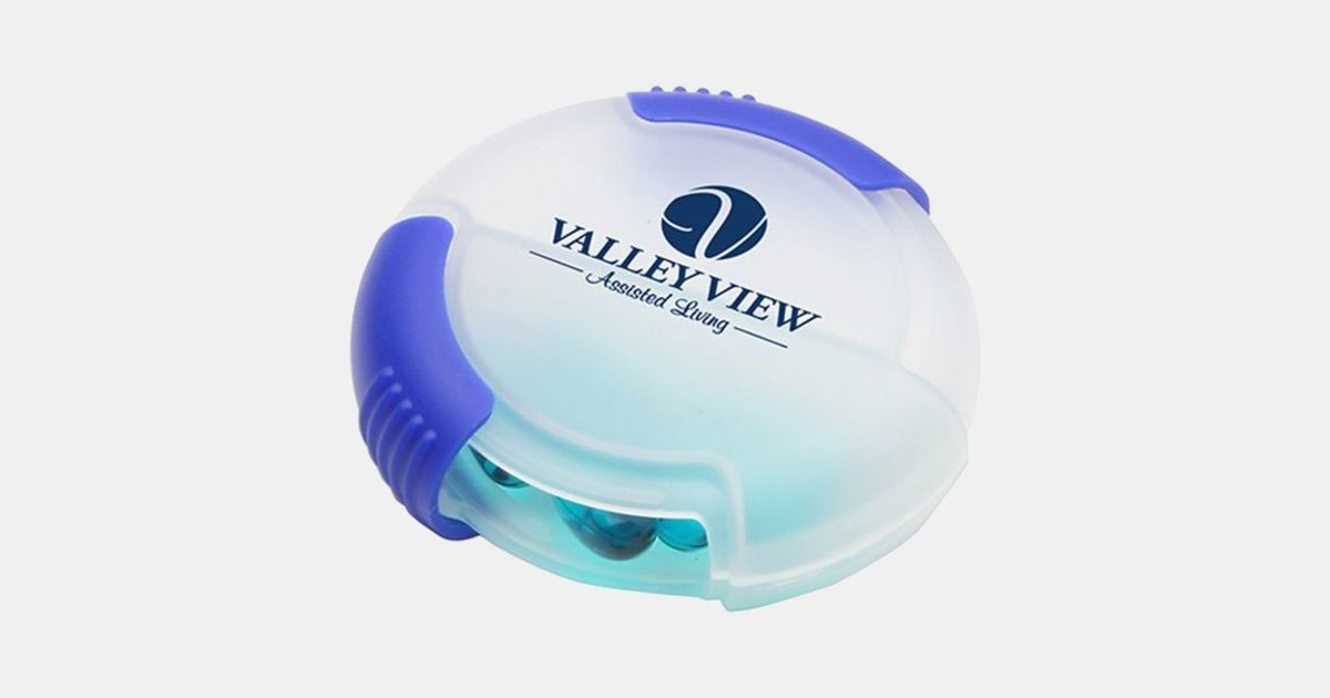 Custom Double Slide Pill Box with your logo | ImprintLogo.com