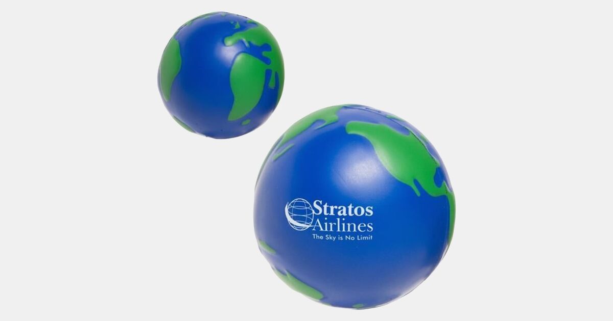 Marketing Earthball Stress Reliever with your logo | ImprintLogo.com