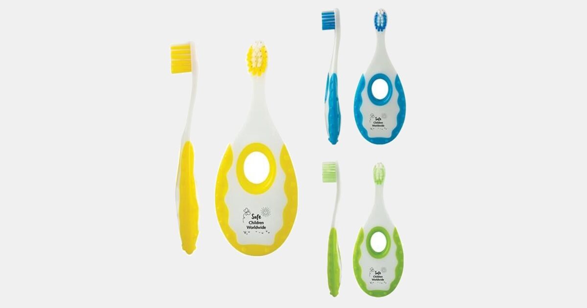 Easy Grip Baby Toothbrush with your logo | ImprintLogo.com