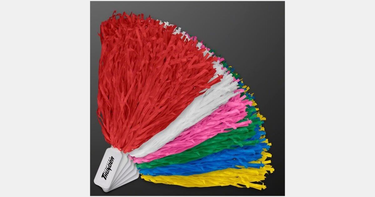 Custom Printed Pom-Poms with your logo | ImprintLogo.com