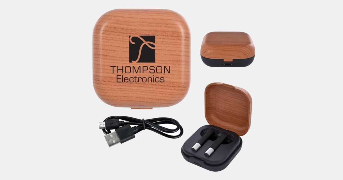 Elevate True Wireless Earbuds & Charging Base with your logo ...